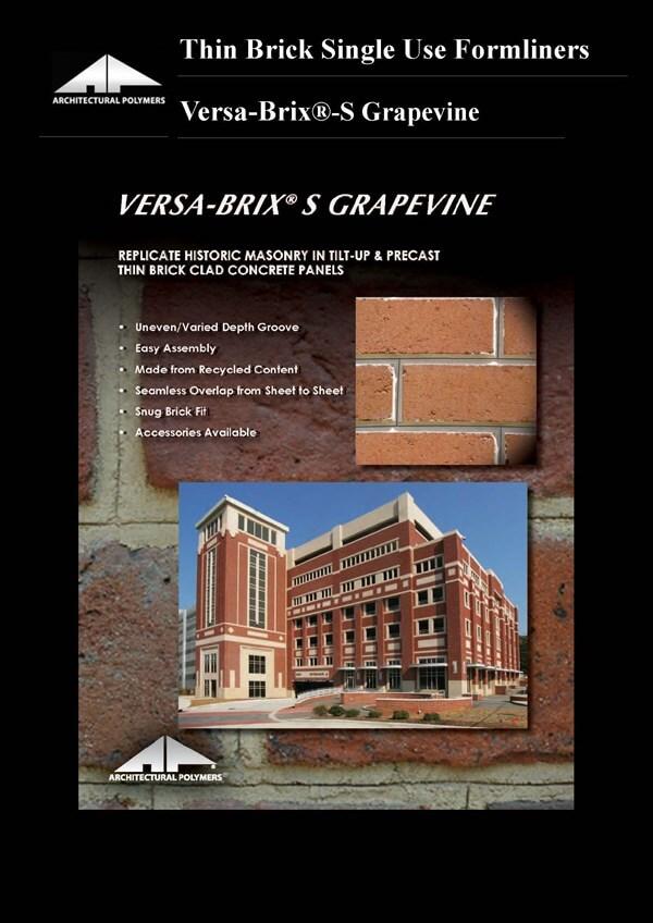 Thin Single Use Brick Formliners